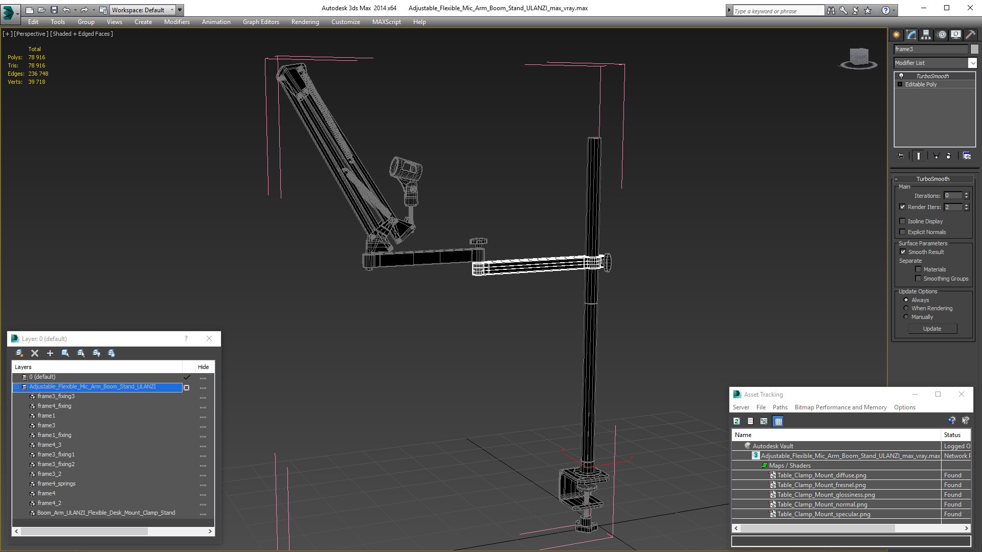 Adjustable Flexible Mic Arm Boom Stand ULANZI 3D Model - TurboSquid 1993628