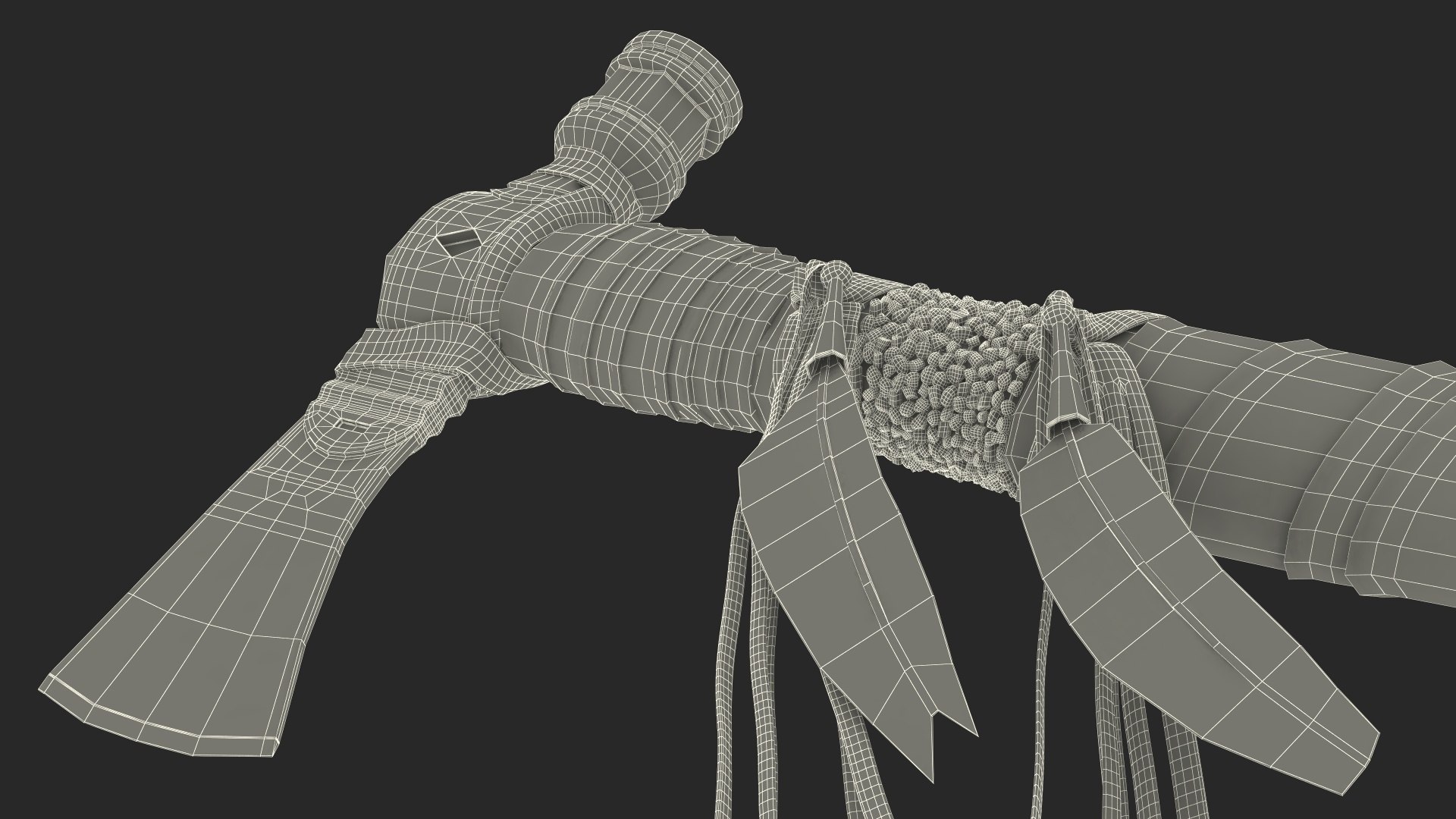 3D Model Native American Tomahawk Light Leather - TurboSquid 2101499