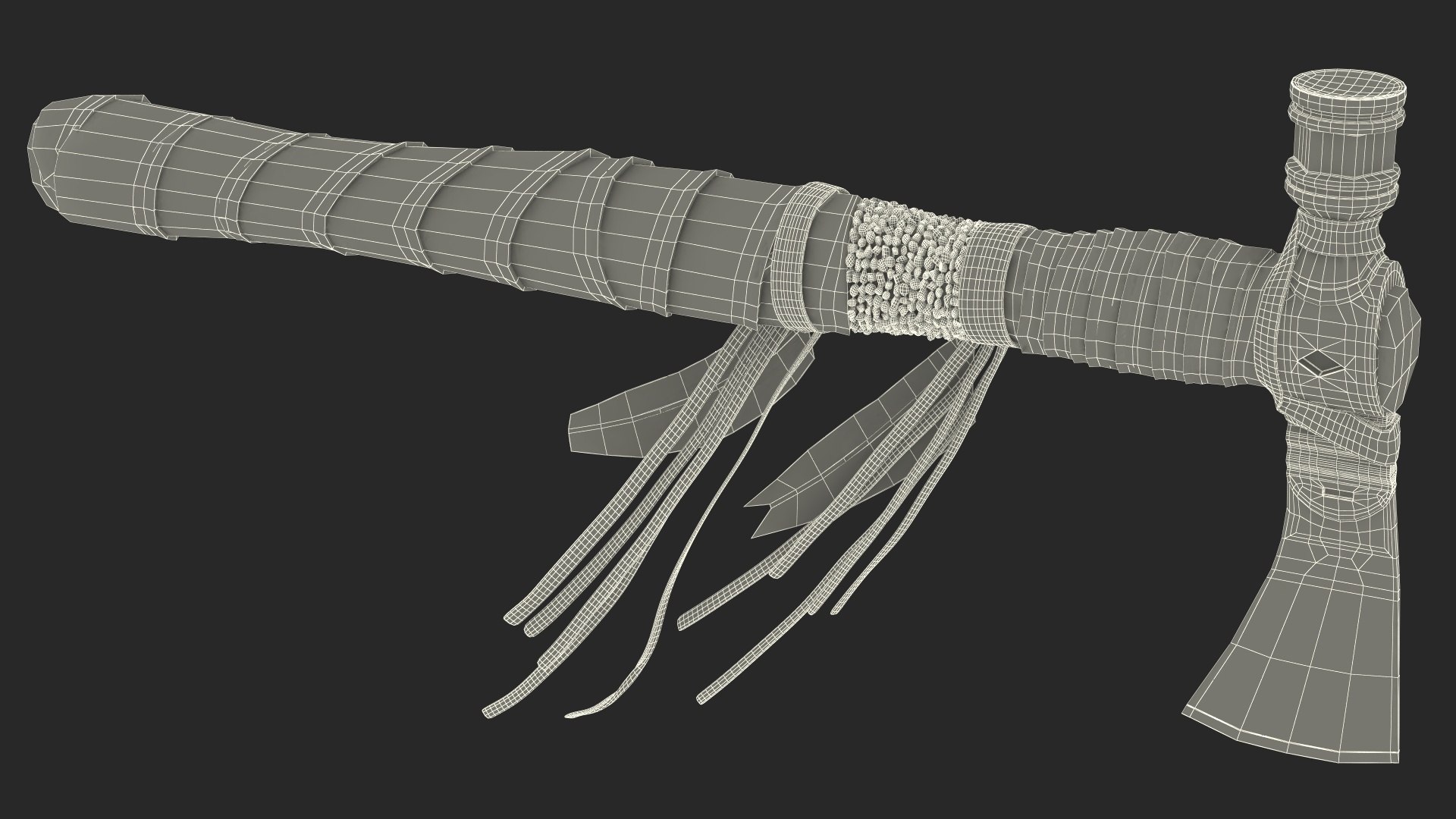 3D Model Native American Tomahawk Light Leather - TurboSquid 2101499