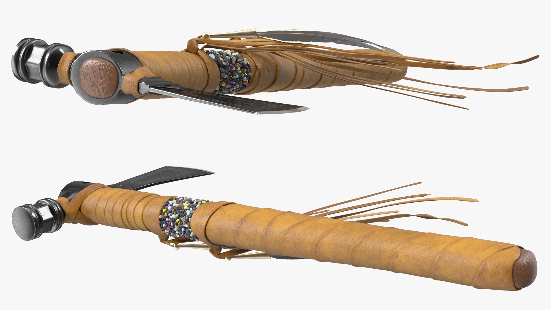 3D Model Native American Tomahawk Light Leather - TurboSquid 2101499