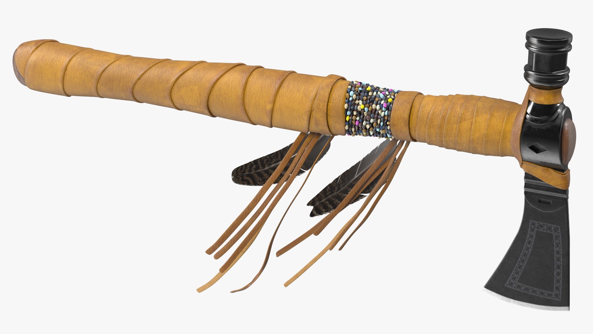 3D Model Native American Tomahawk Light Leather - TurboSquid 2101499
