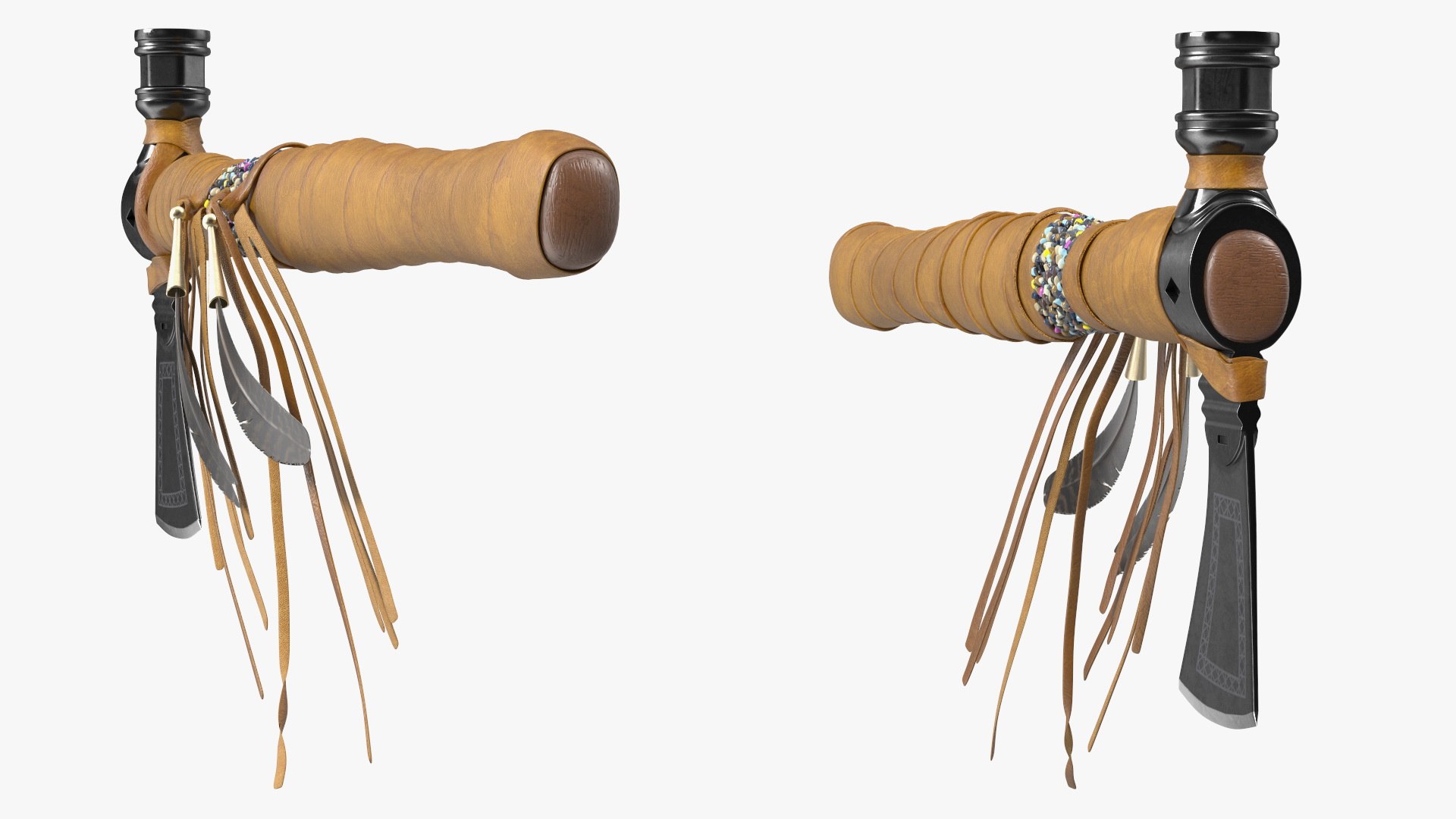 3D Model Native American Tomahawk Light Leather - TurboSquid 2101499