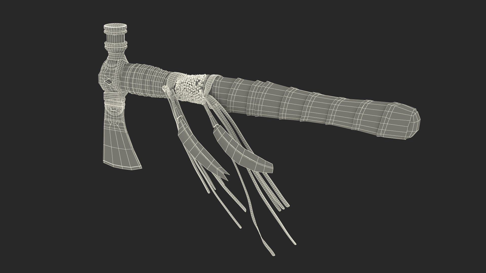 3D Model Native American Tomahawk Light Leather - TurboSquid 2101499