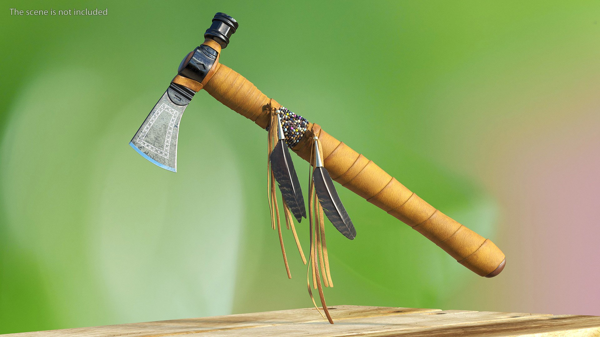 3D Model Native American Tomahawk Light Leather - TurboSquid 2101499