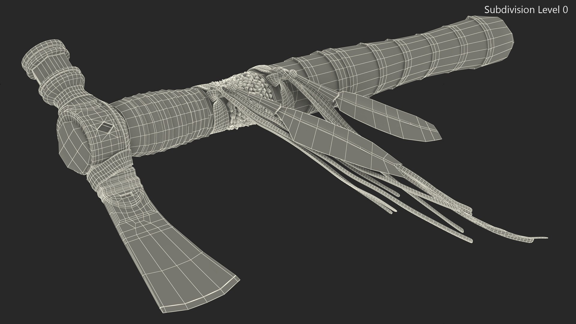 3D Model Native American Tomahawk Light Leather - TurboSquid 2101499