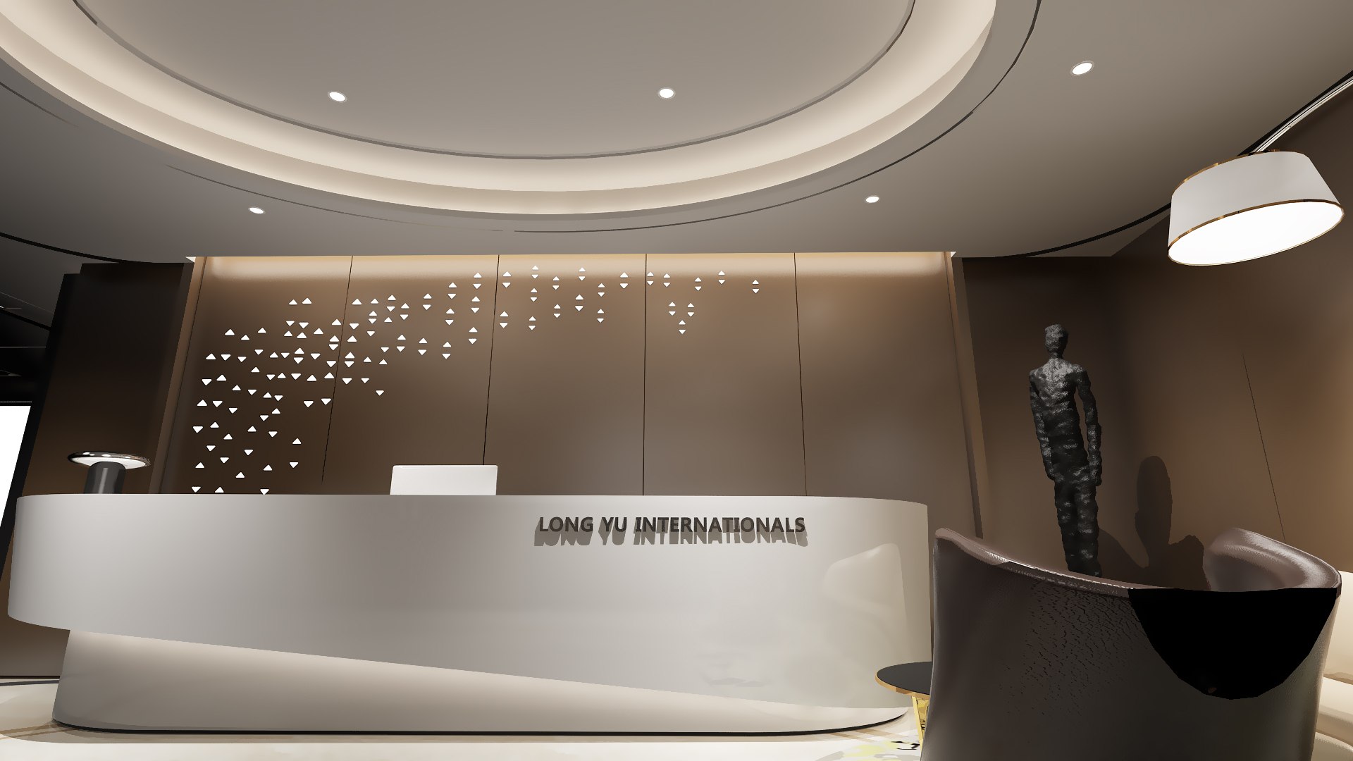 3D Reception Desk Model - TurboSquid 2215662