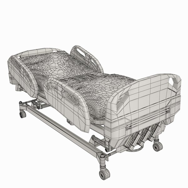 hospital bed 3d model