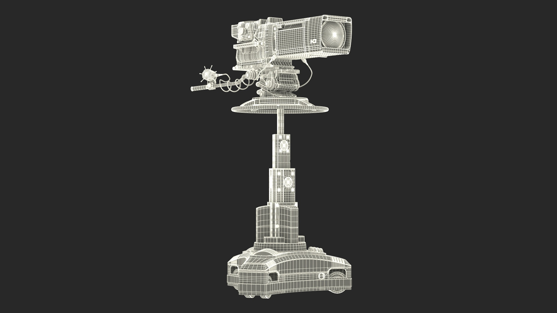 3D Model Sony Broadcast Camera With Stand - TurboSquid 2382237