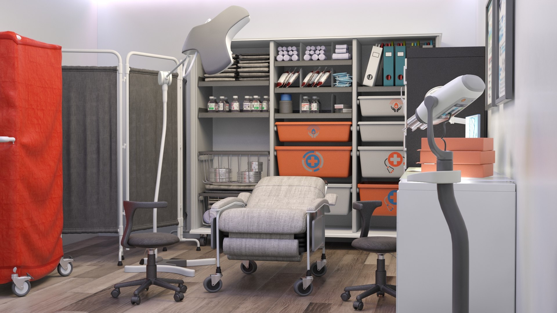 3D Model Exam Room - TurboSquid 1467972