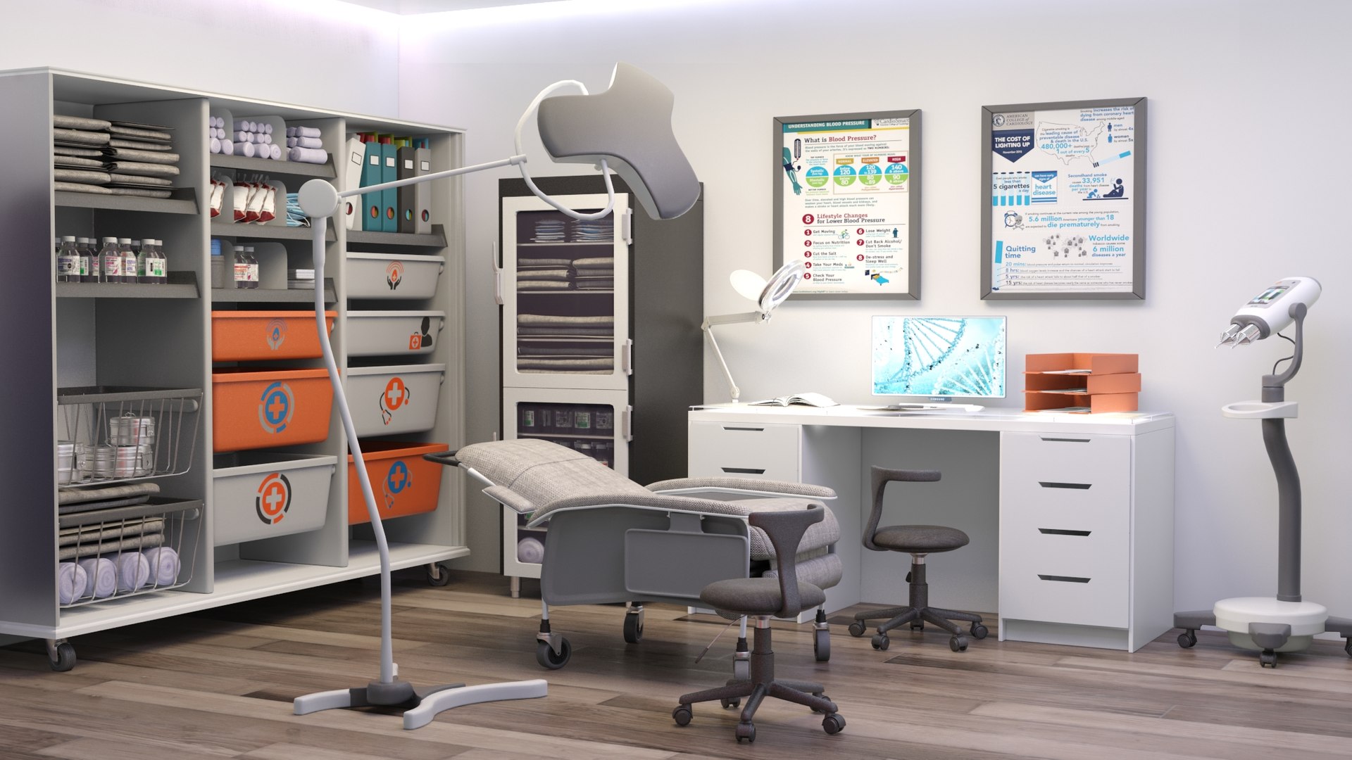 3D Model Exam Room - TurboSquid 1467972