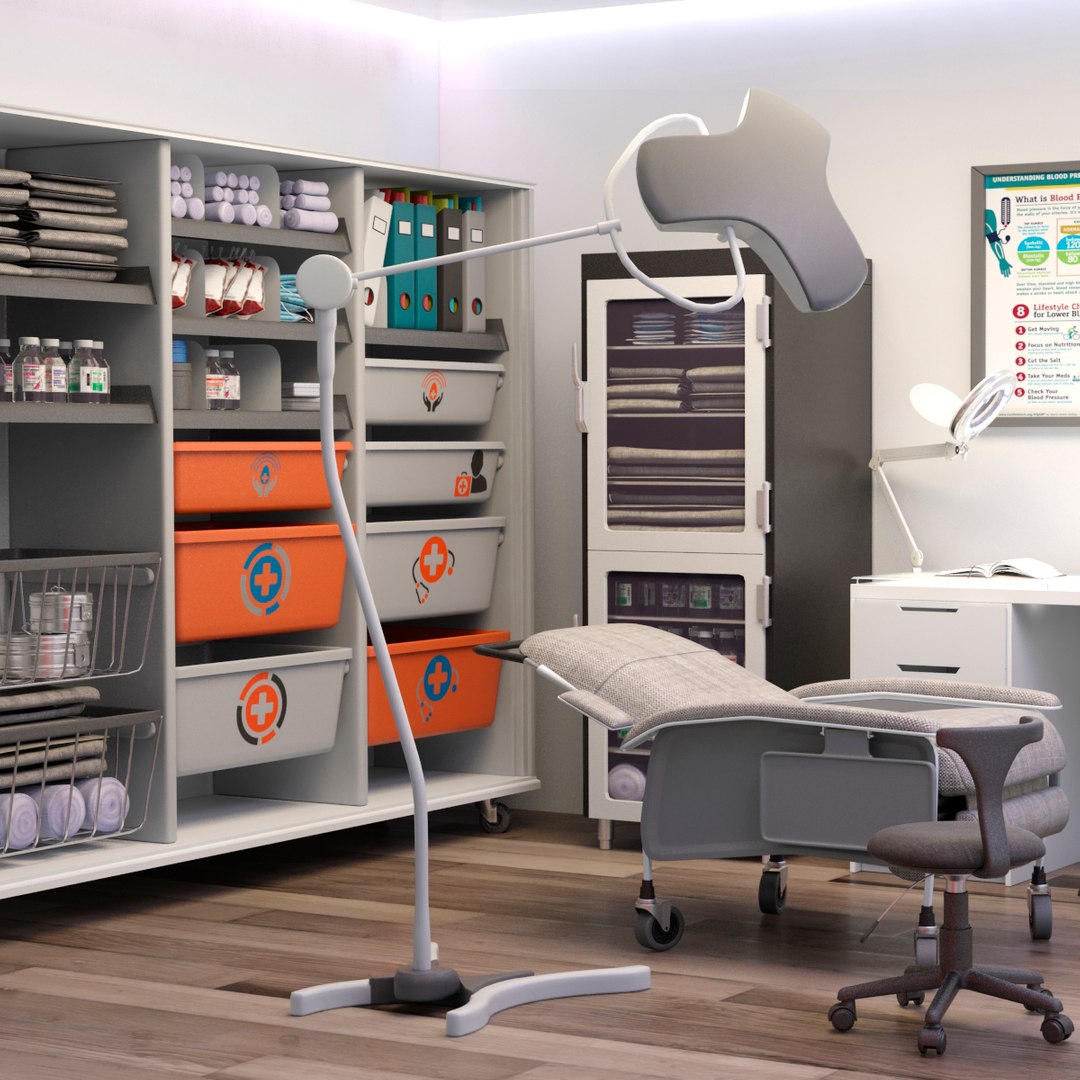 3D Model Exam Room - TurboSquid 1467972