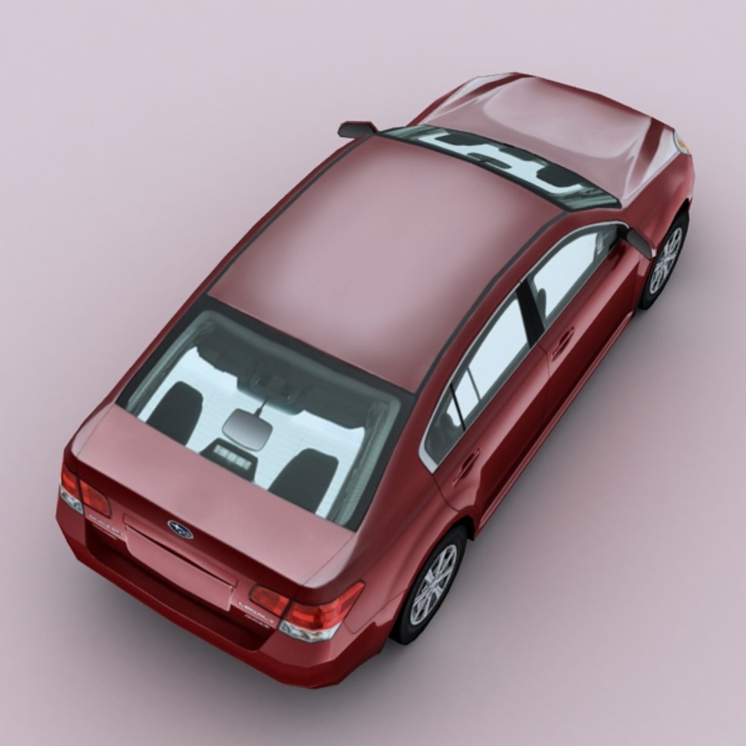 2010 subaru legacy sedan 3d model