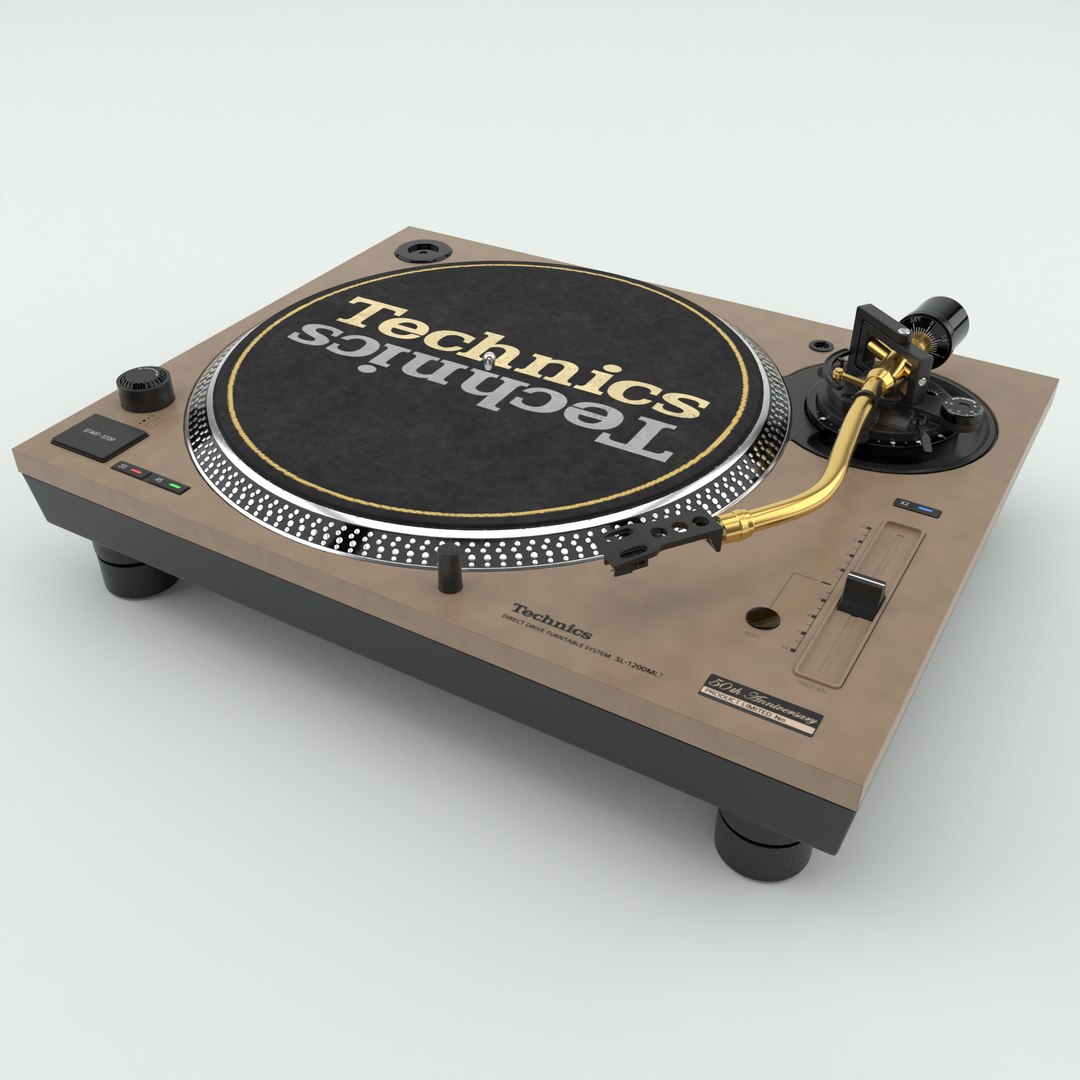 Technics SL-1200M7L Turntable Beige 3D Model - TurboSquid 2097440