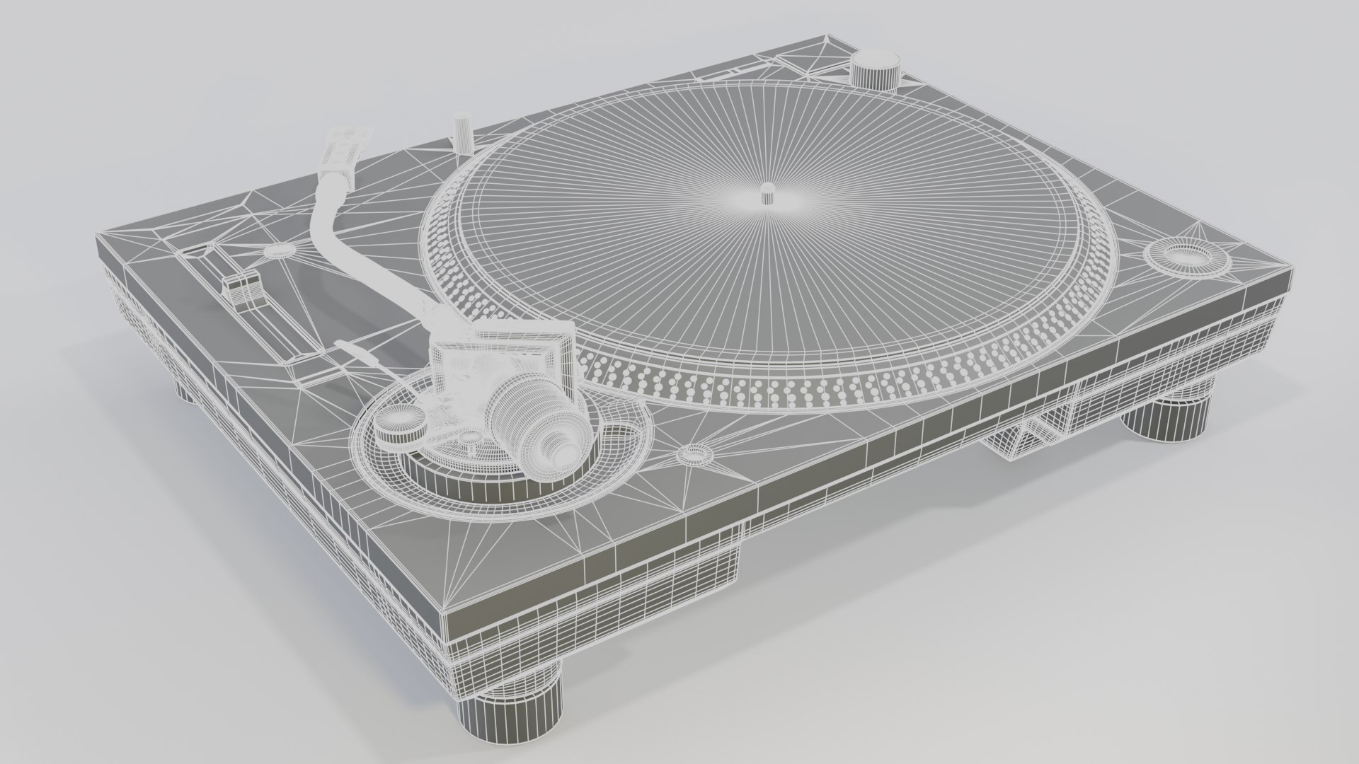 Technics SL-1200M7L Turntable Beige 3D Model - TurboSquid 2097440
