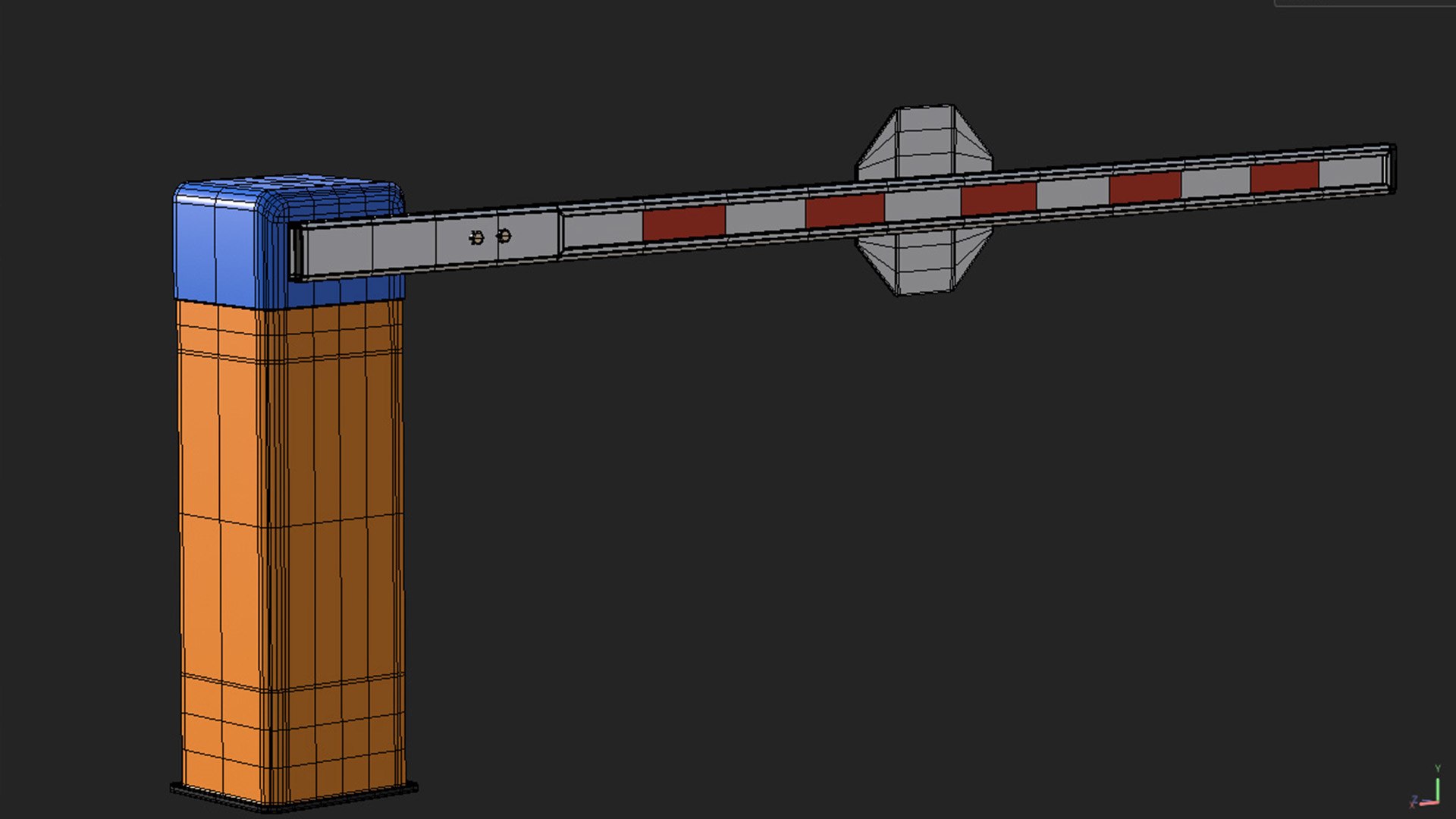 3D Car Barrier Gate - TurboSquid 2115711