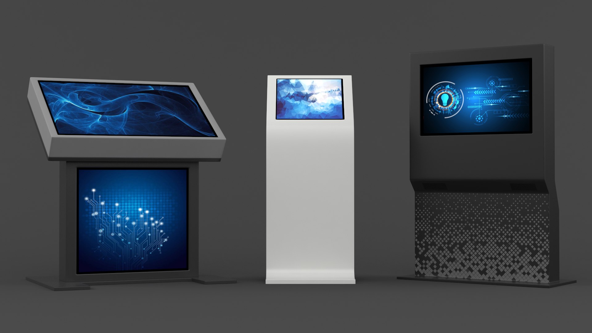 Electronic Kiosk Collection 3D model - TurboSquid 1981515