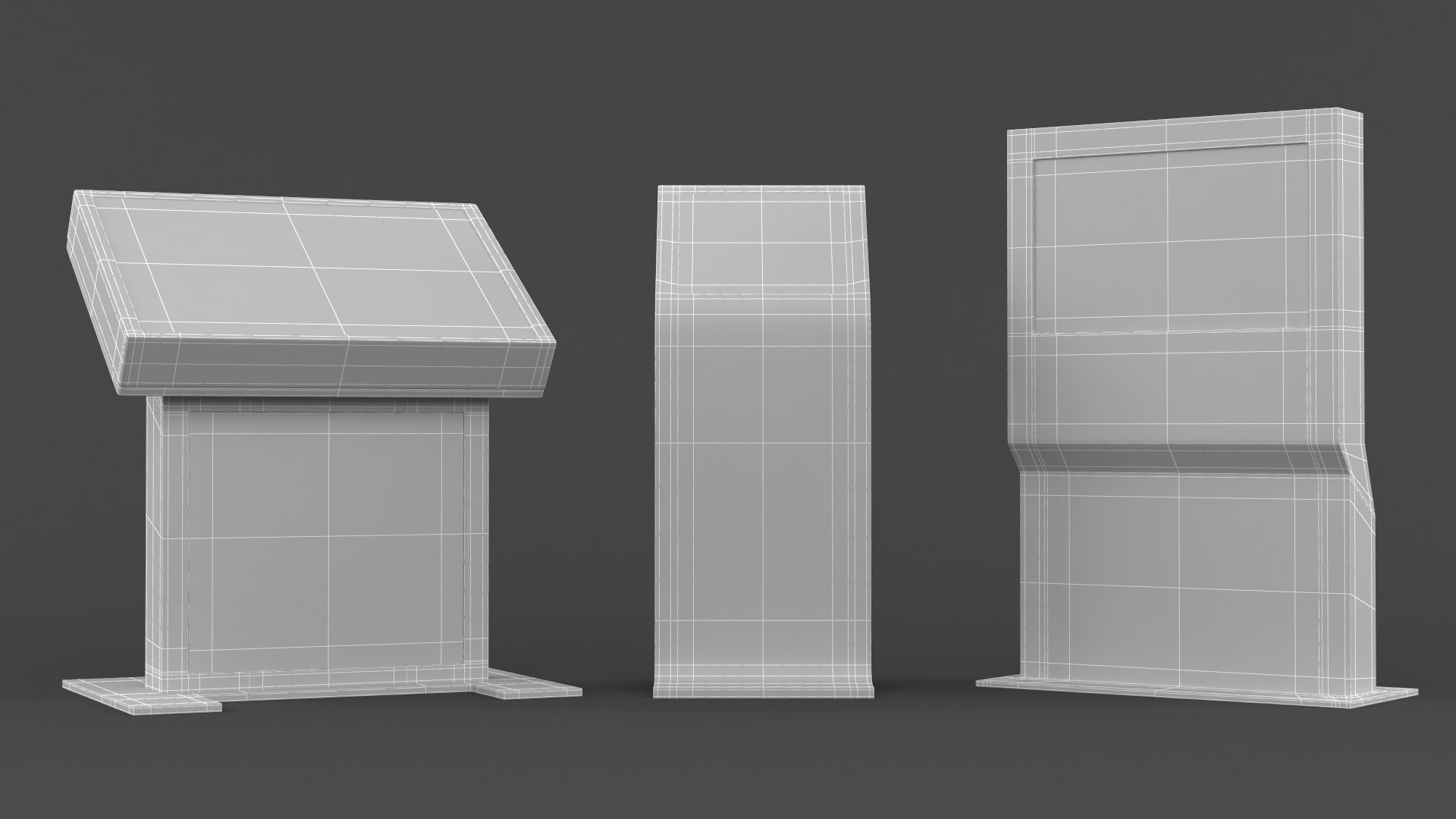Electronic Kiosk Collection 3D Model - TurboSquid 1981515