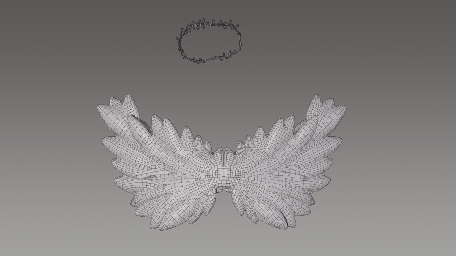 Wings And Diadem 3D Model - TurboSquid 2042261