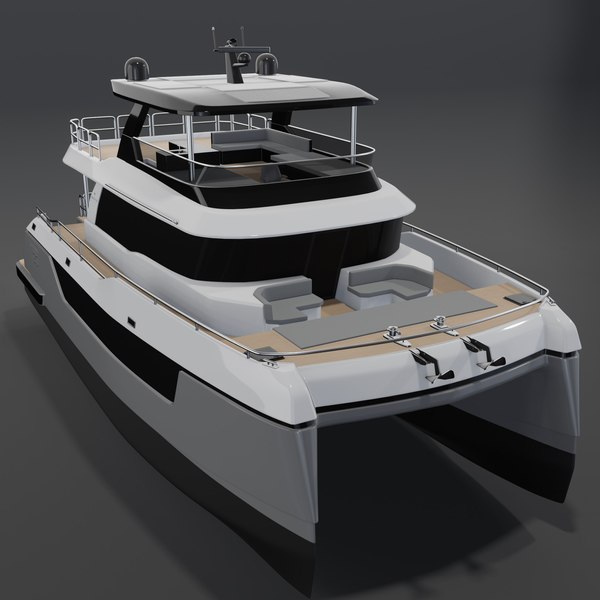 modelo 3d Representación 3D del Bering Yachts BC60 Expedition (PBR ...