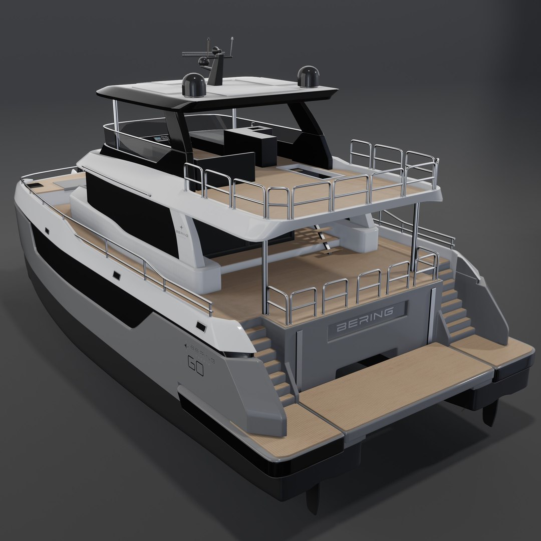 3D Bering Yachts BC60 Expedition 3D Rendering PBR - TurboSquid 2420285