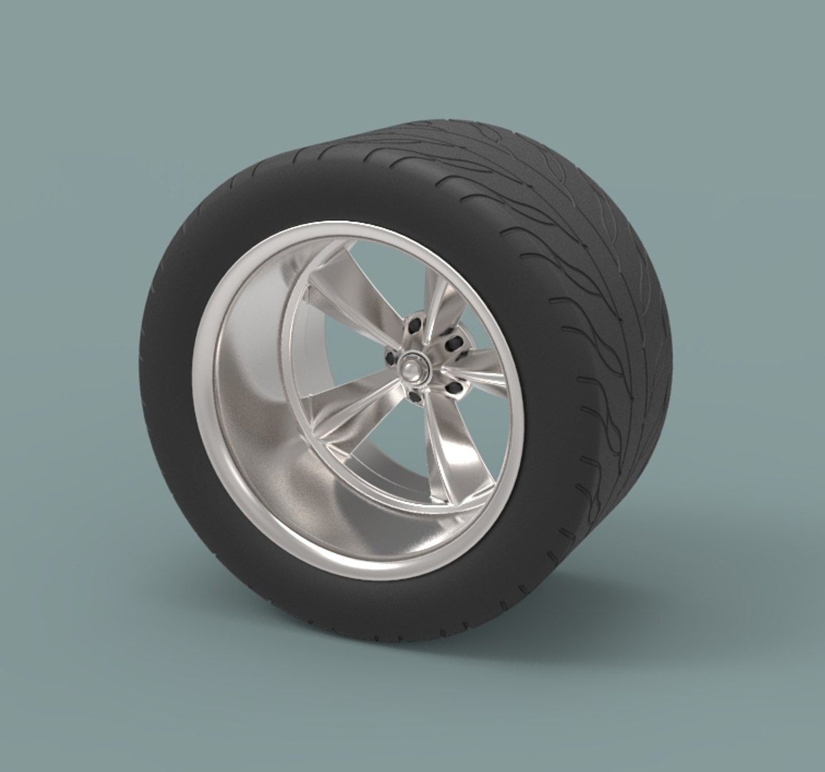 3D Rear Sport Wheel - TurboSquid 1227527