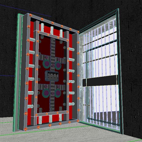 3d bank vault door