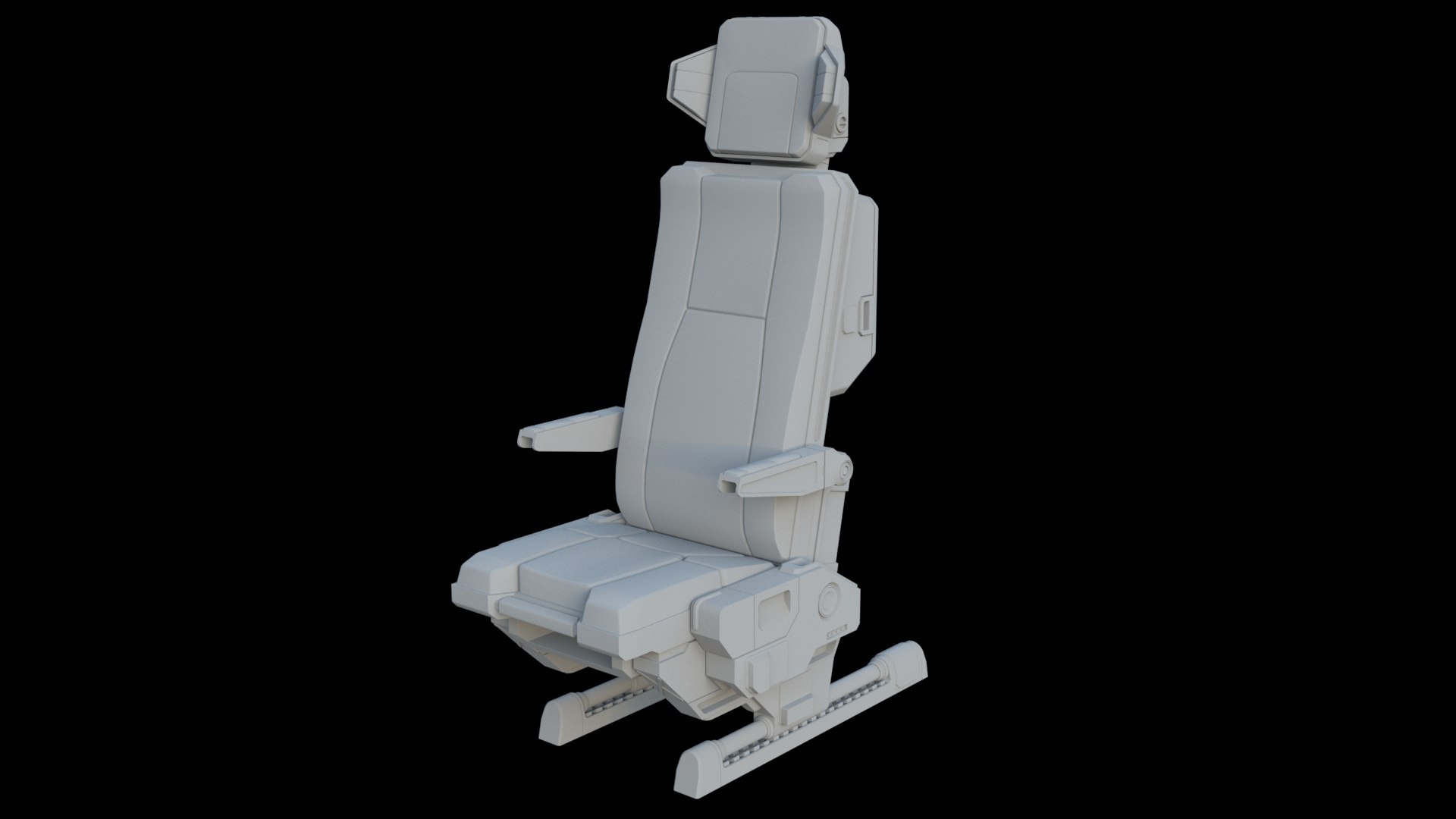 3D Pilots Seat 2 Model - TurboSquid 2069690