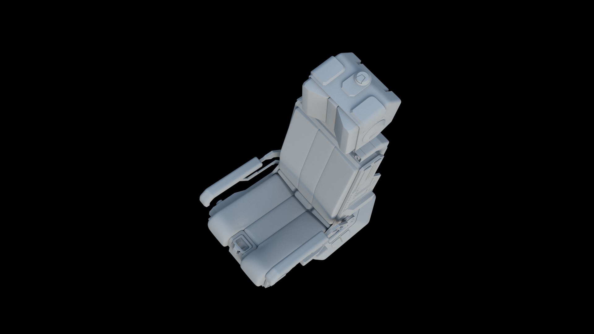 3D Pilots Seat 2 Model - TurboSquid 2069690