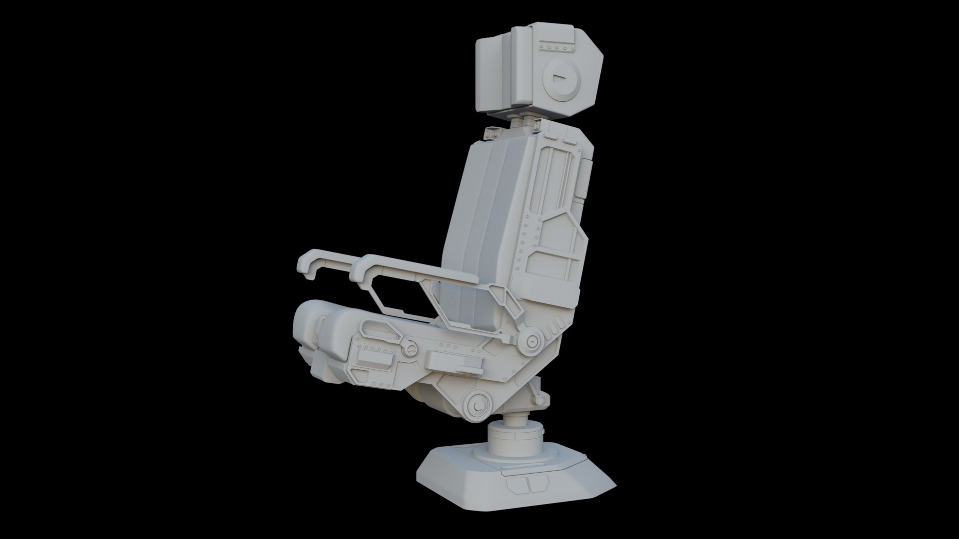 3D Pilots Seat 2 Model - TurboSquid 2069690
