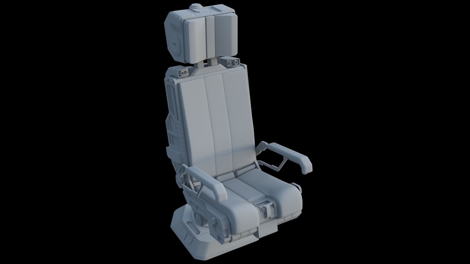 3D Pilots Seat 2 Model - TurboSquid 2069690
