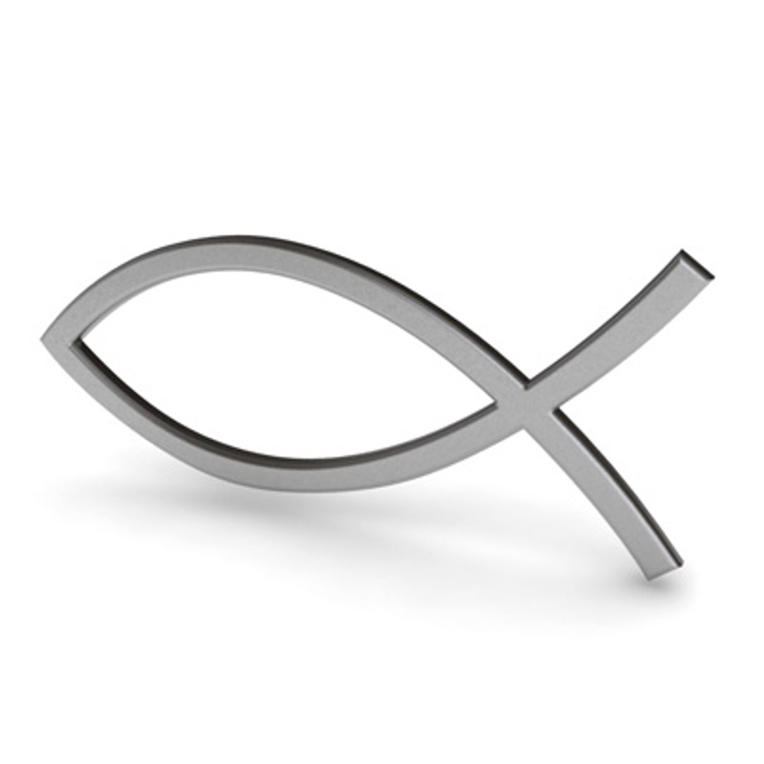 Jesus Fish 3d Model