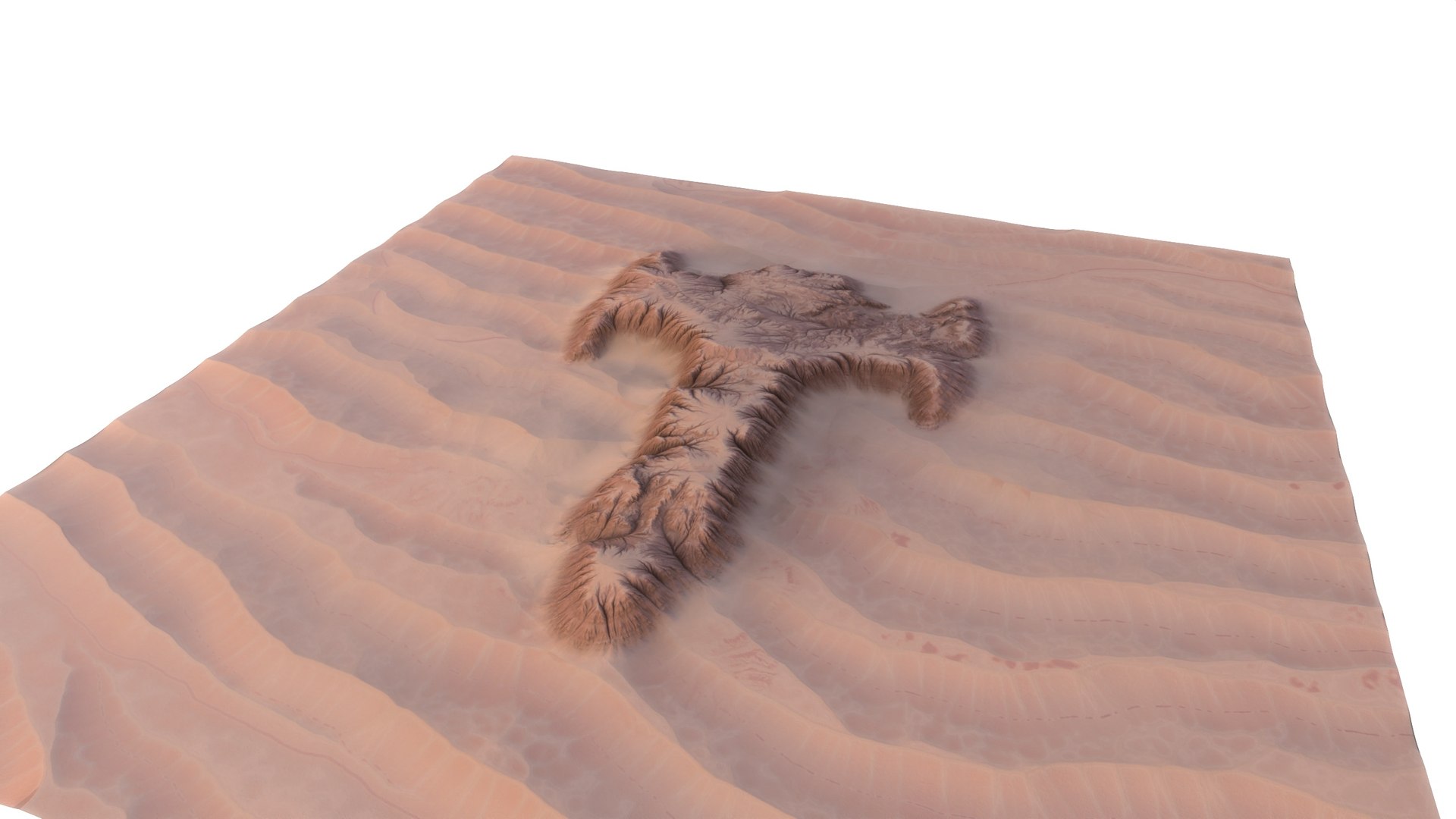 Ancient Starship In Mountain 3D - TurboSquid 2137180