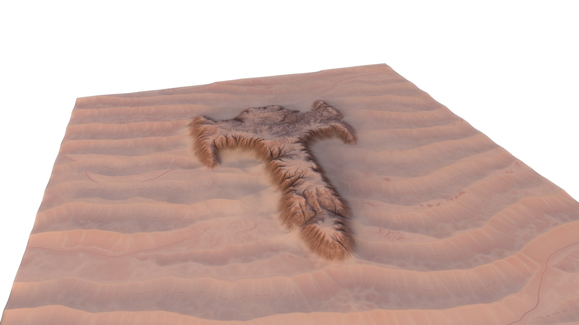 Ancient Starship In Mountain 3D - TurboSquid 2137180