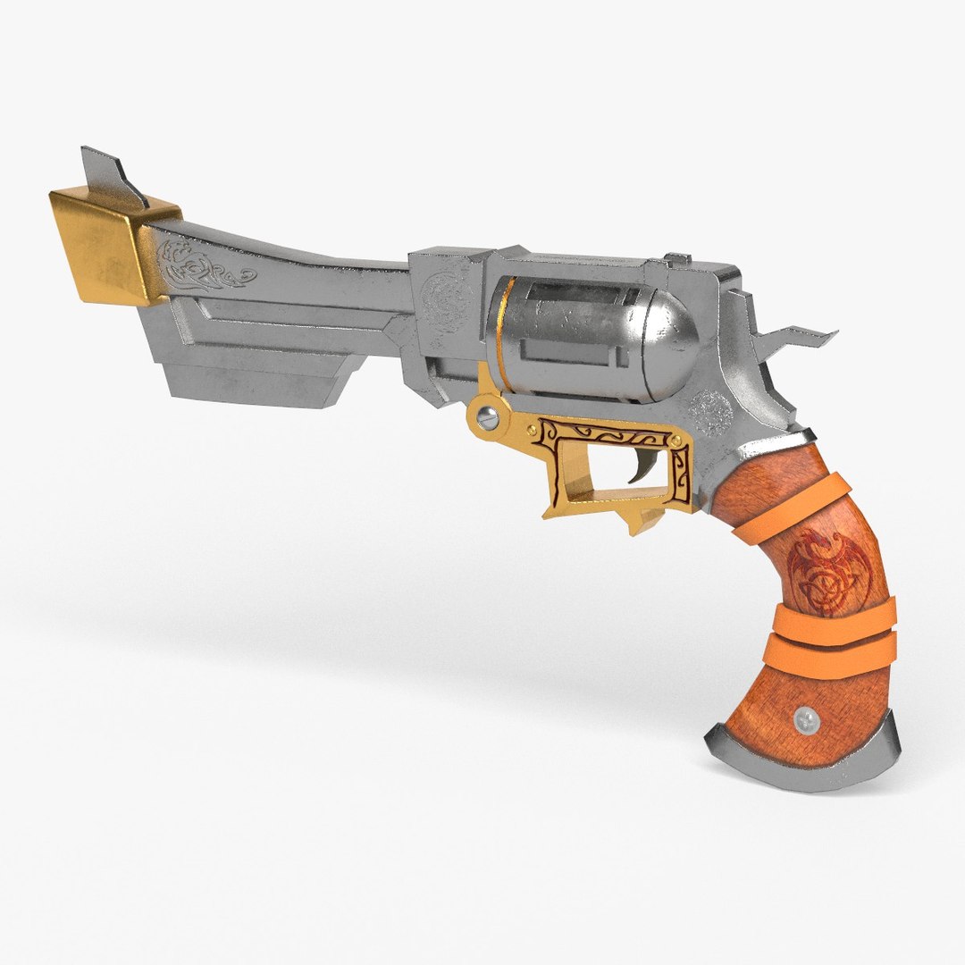 3D Dragon Revolver - Lowpoly - TurboSquid 2344354