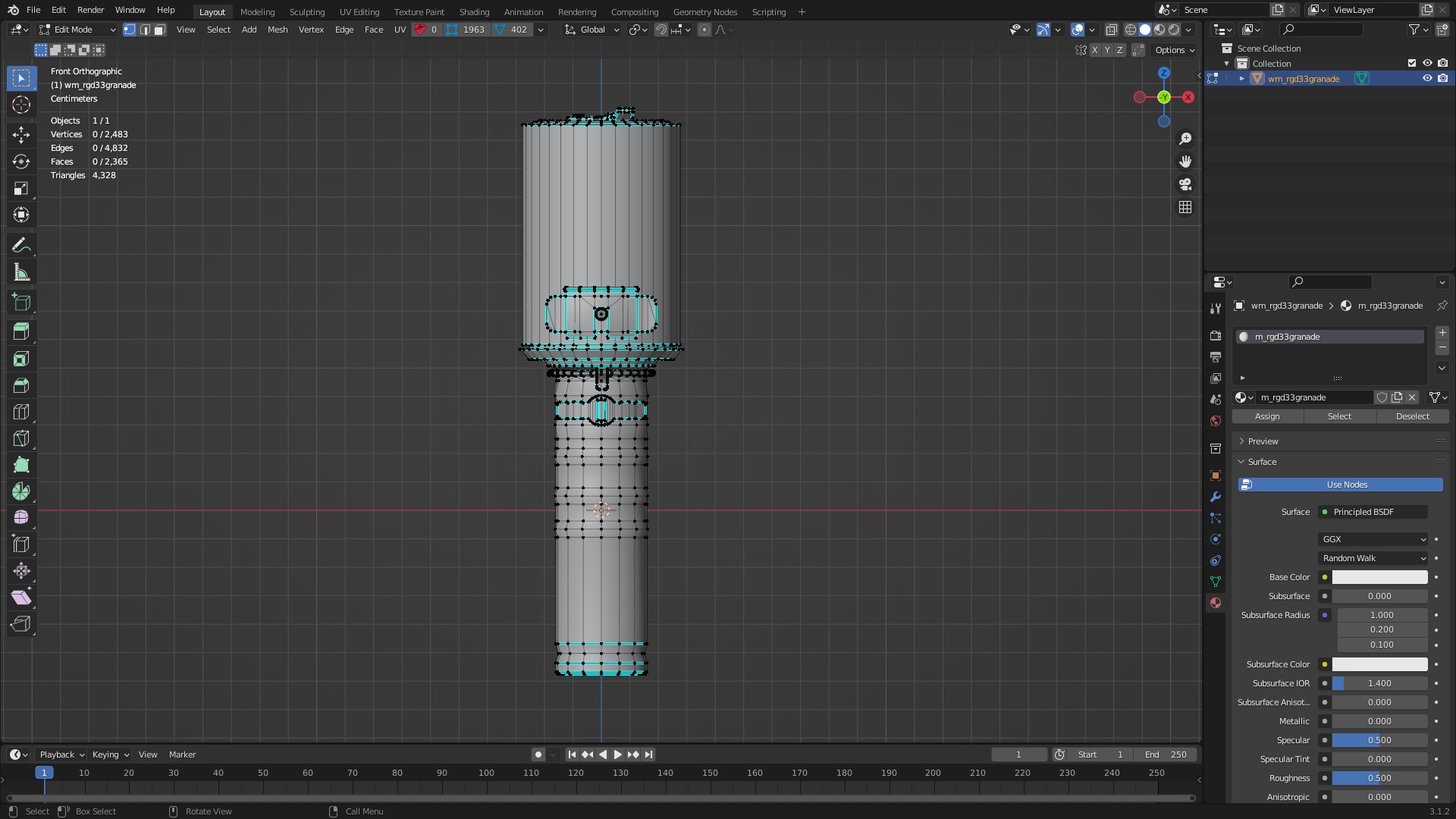 3D WWII RGD-33 Grenade - TurboSquid 2022193