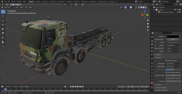 Renault Kerax 8x8 Heavy Utility Truck 3D model - TurboSquid 1790689