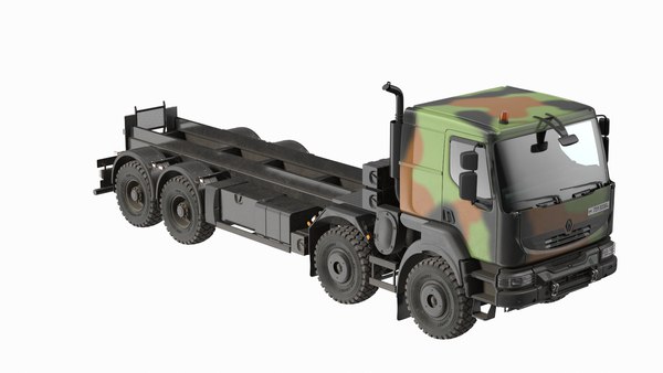 Renault Kerax 8x8 Heavy Utility Truck 3D model - TurboSquid 1790689