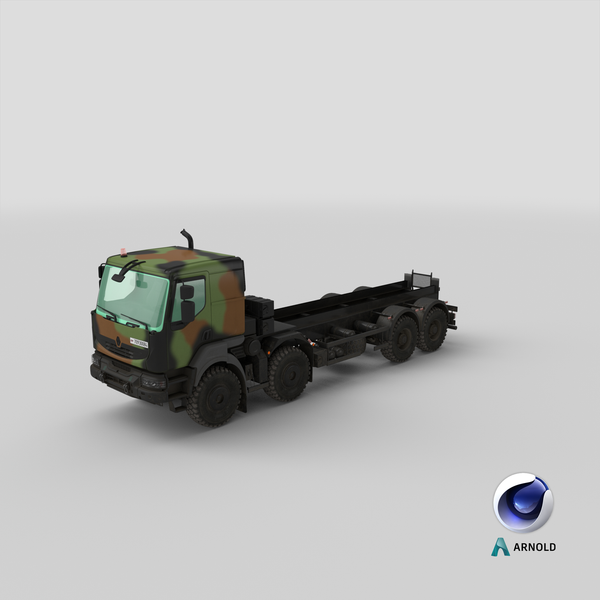 Renault Kerax 8x8 Heavy Utility Truck 3D model - TurboSquid 1790689