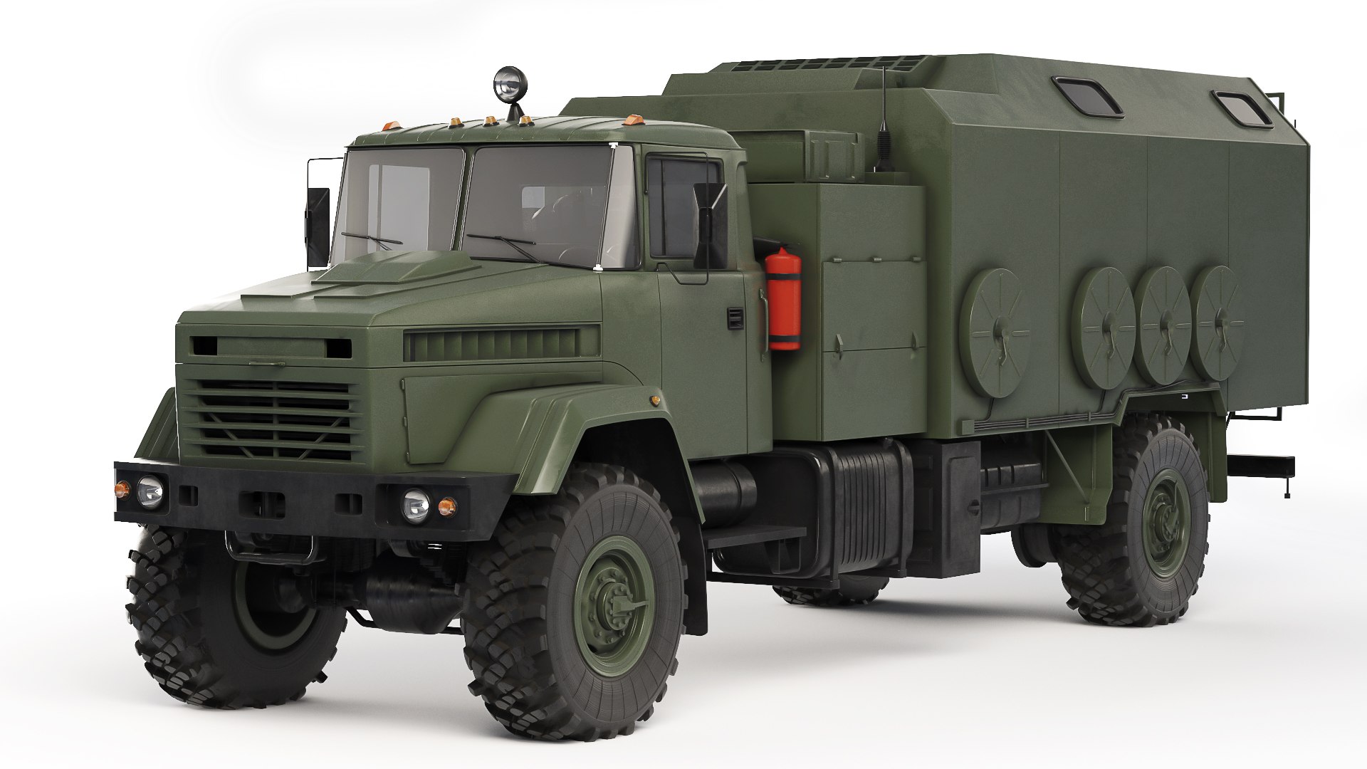 KrAZ 5233 1V26P-2 2018 3D - TurboSquid 2032009