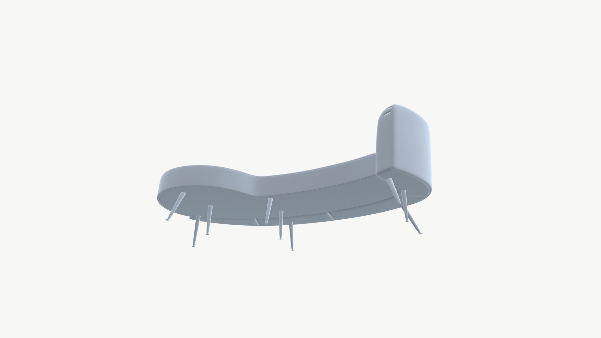 3D Model Curve Sofa - TurboSquid 2334251