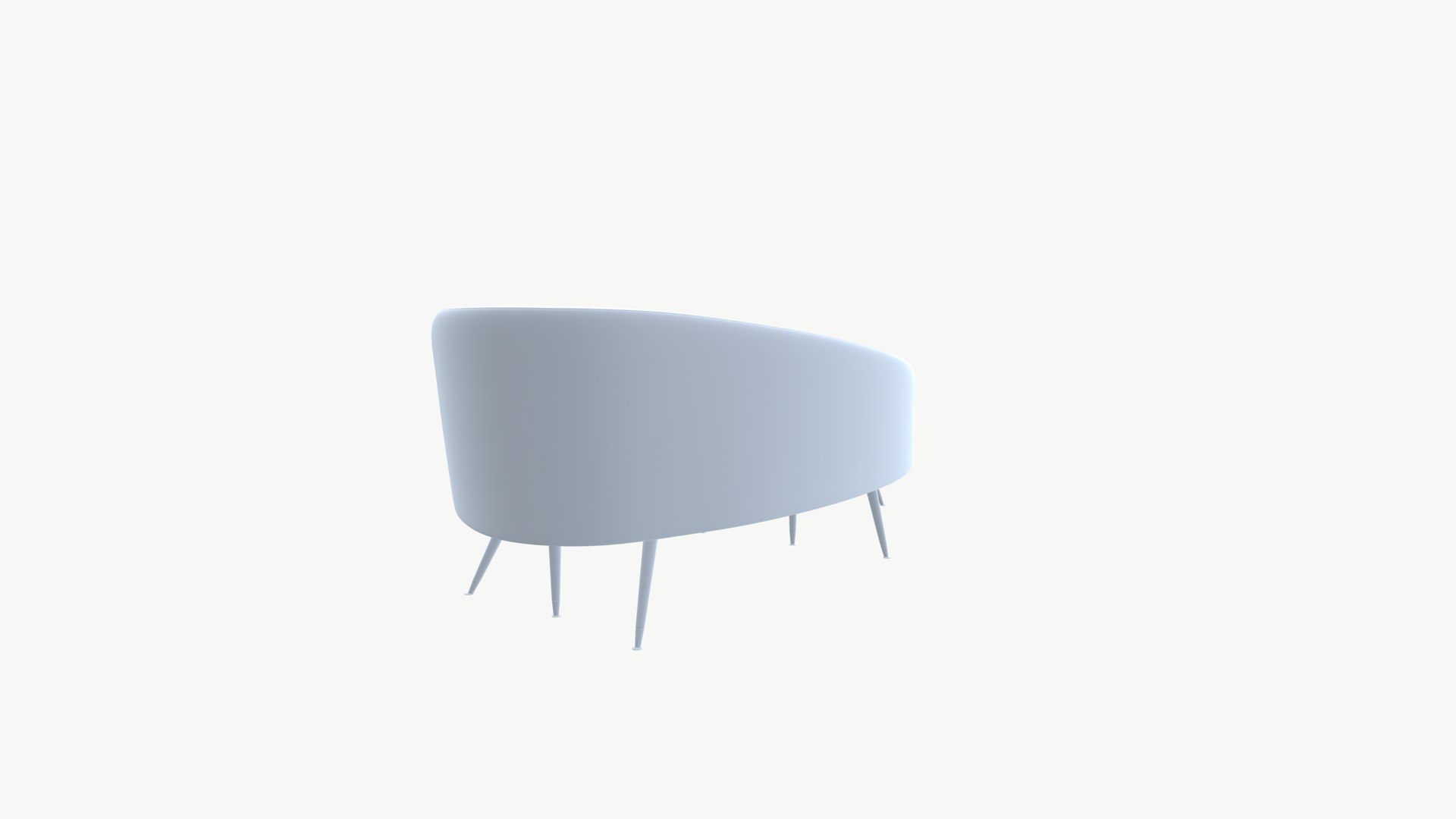 3D Model Curve Sofa - TurboSquid 2334251
