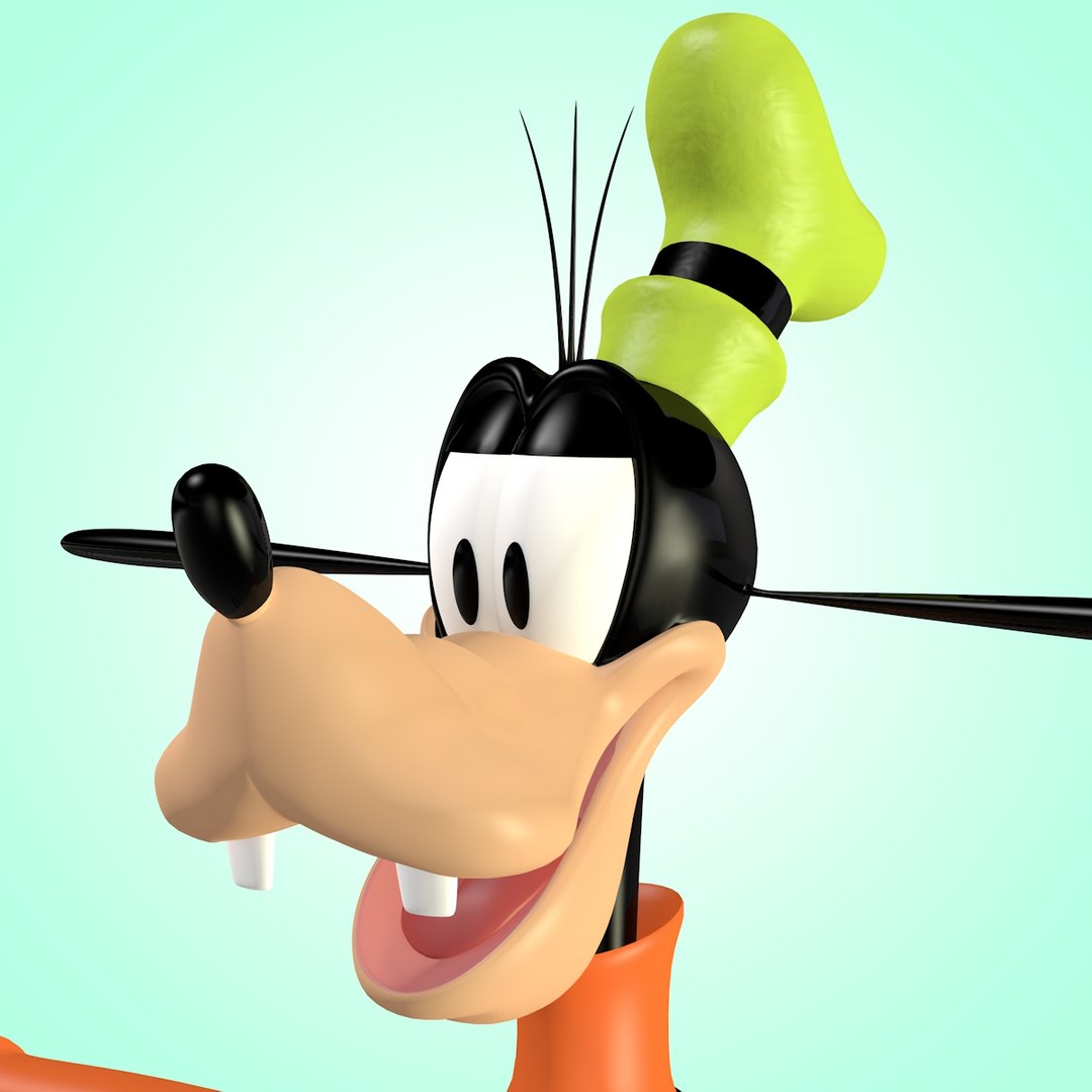 3d Goofy Rigging Character Cartoon Model