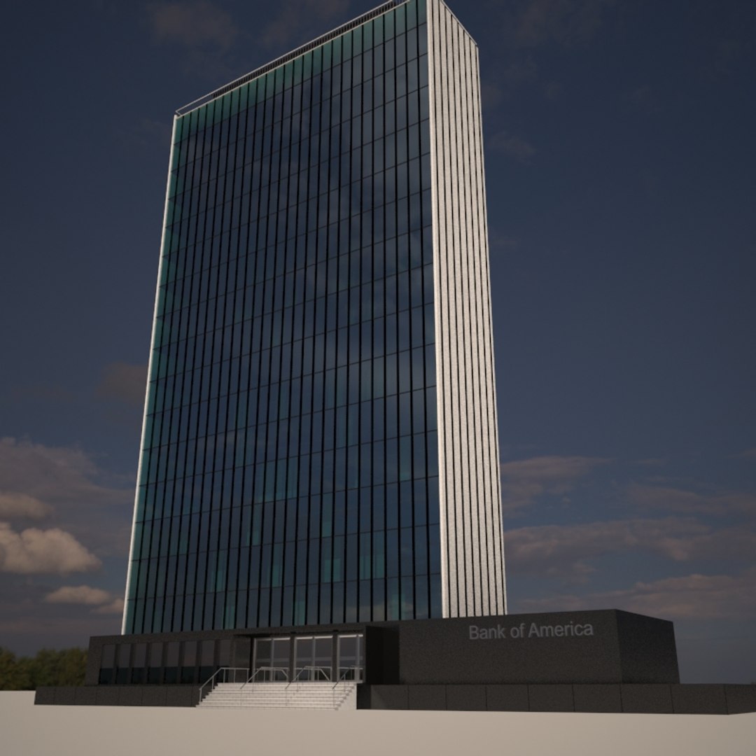 Skyscraper Bank 3d 3ds
