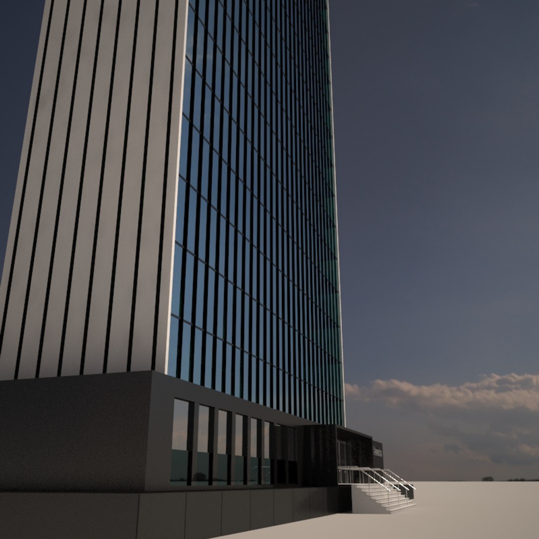 Skyscraper Bank 3d 3ds