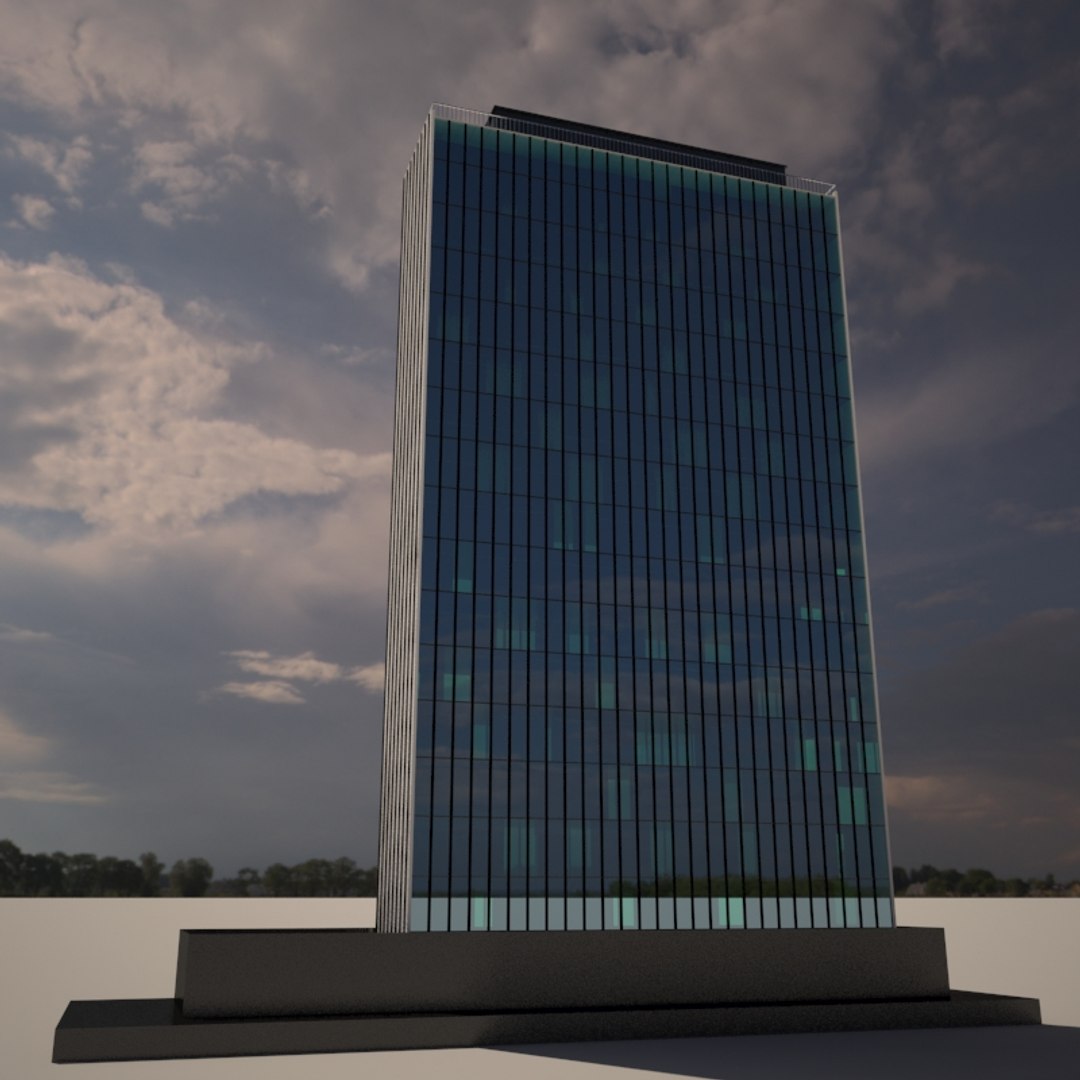 Skyscraper Bank 3d 3ds