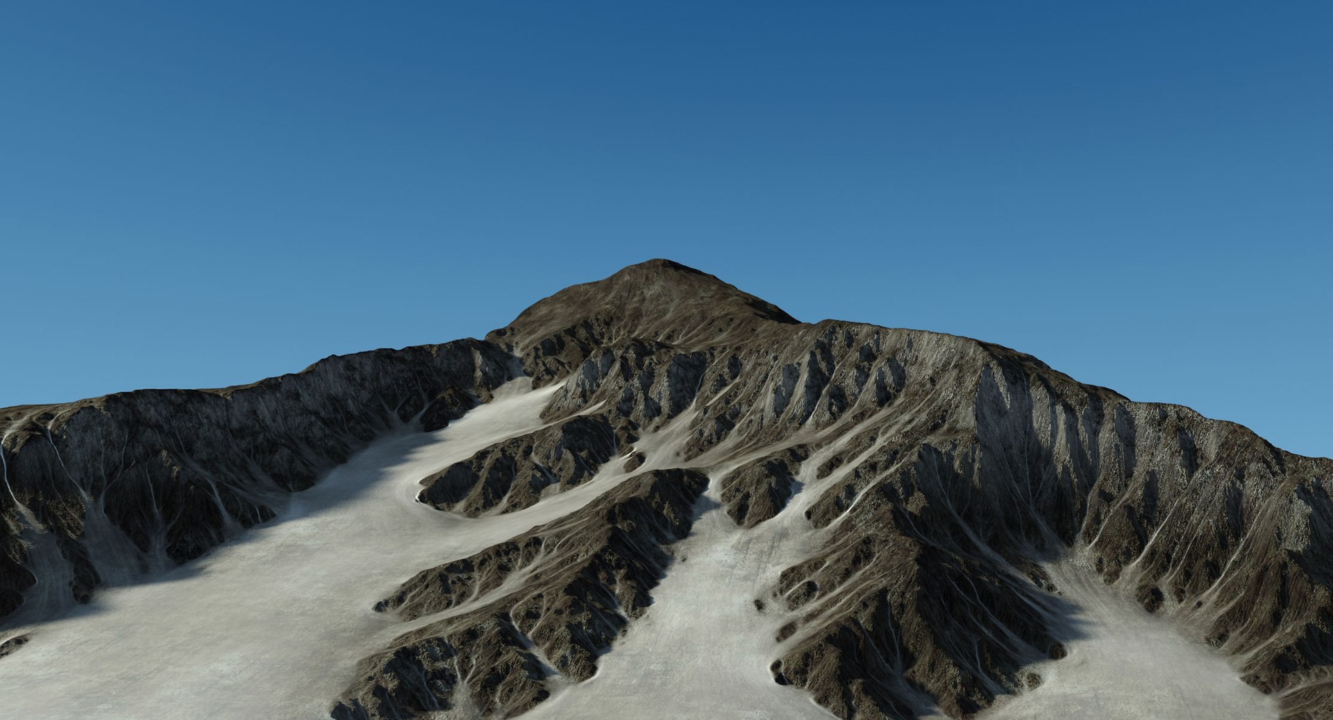 3d Mountain Landscape Terrain Snow
