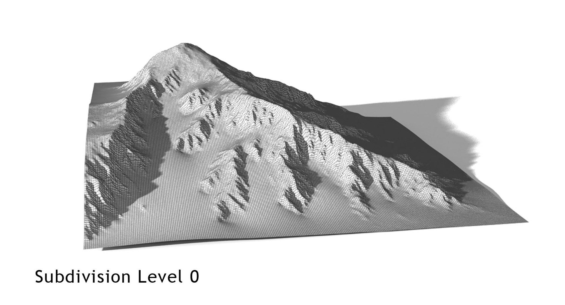 3d Mountain Landscape Terrain Snow
