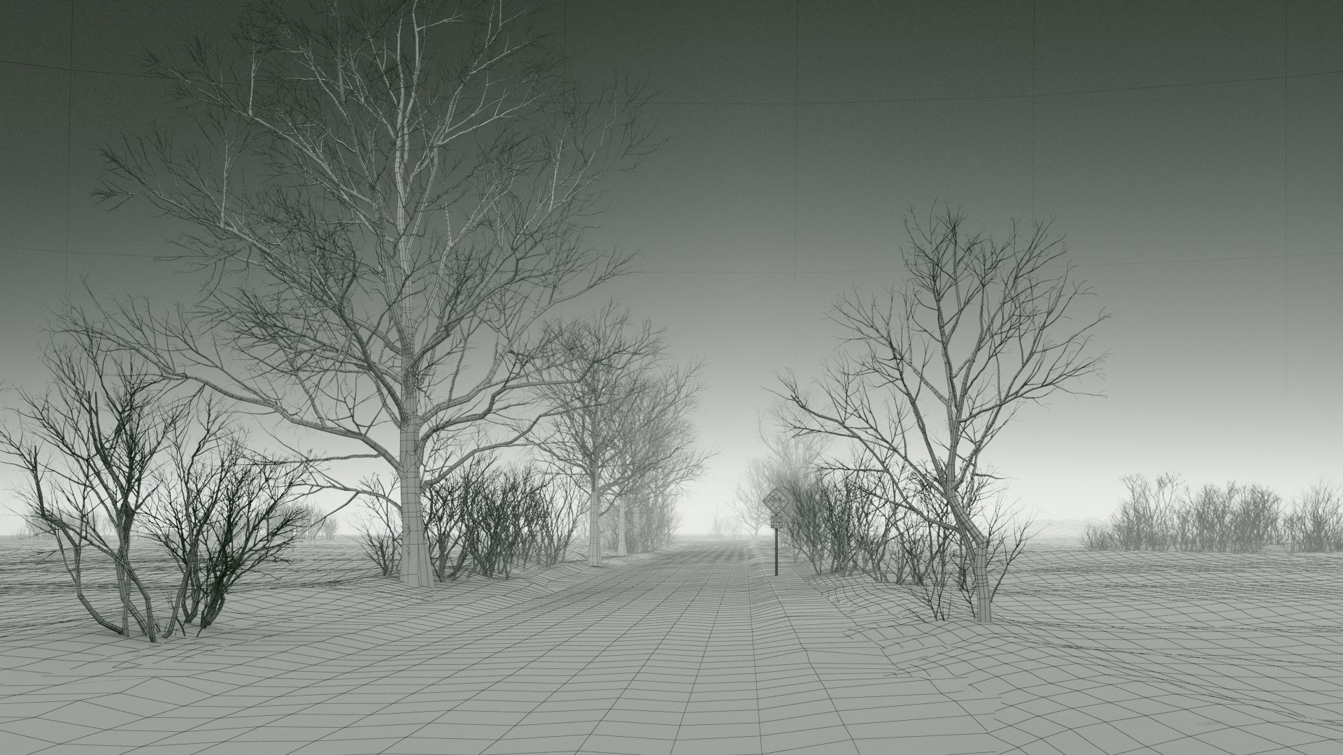 Winter Scene 3D - TurboSquid 1776037