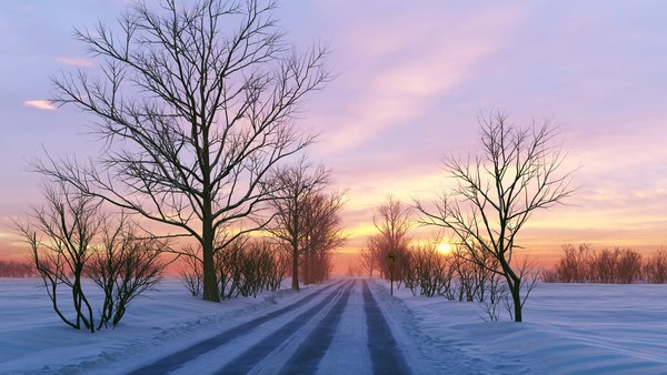 Winter scene 3D - TurboSquid 1776037