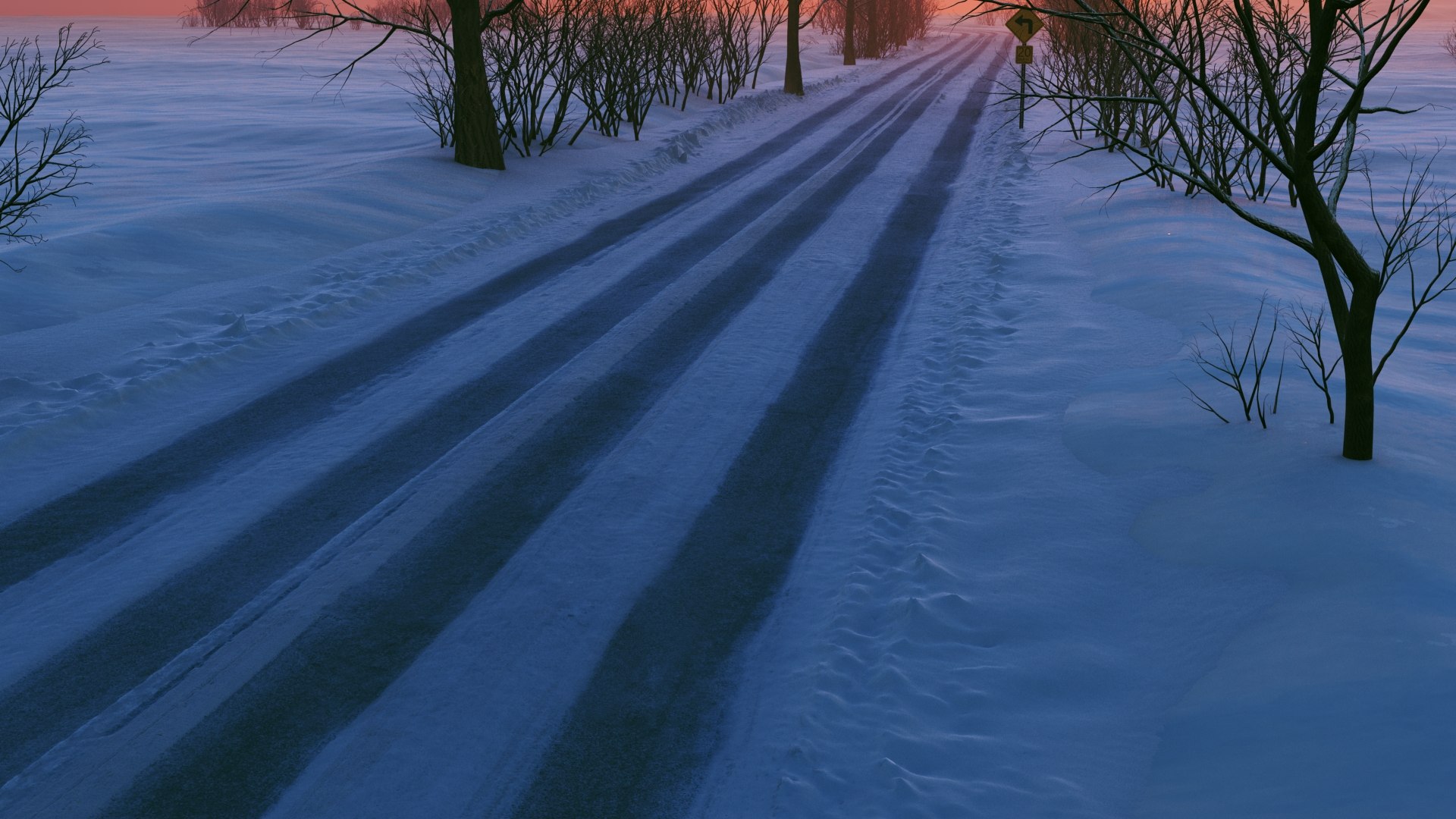 Winter Scene 3D - TurboSquid 1776037